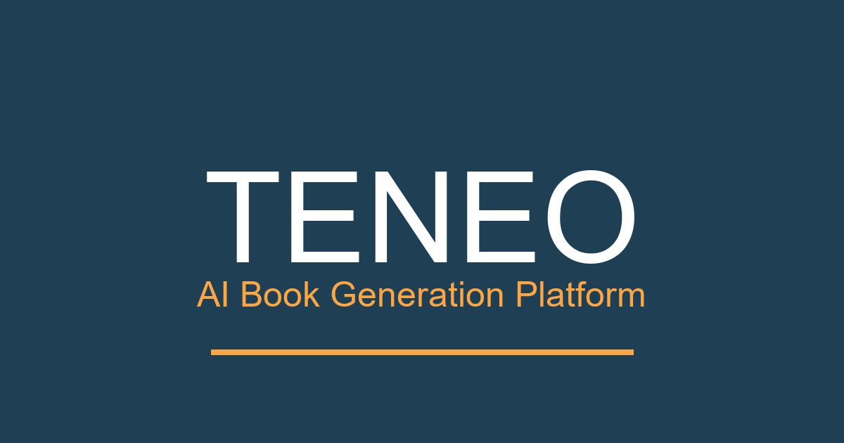 Teneo - AI Book Generation Platform
